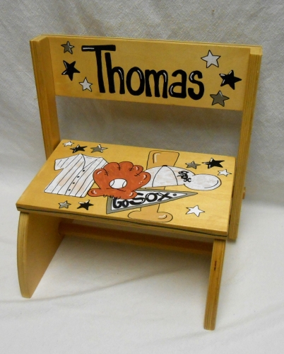 Baseball fan flip up step stool – out of stock | Kidoodles Inc