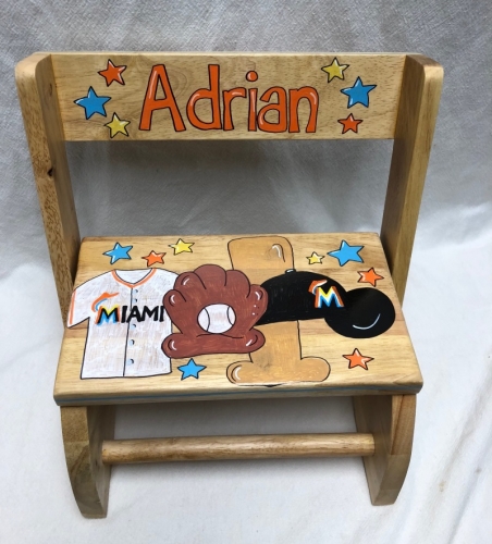Baseball fan flip up step stool – out of stock | Kidoodles Inc