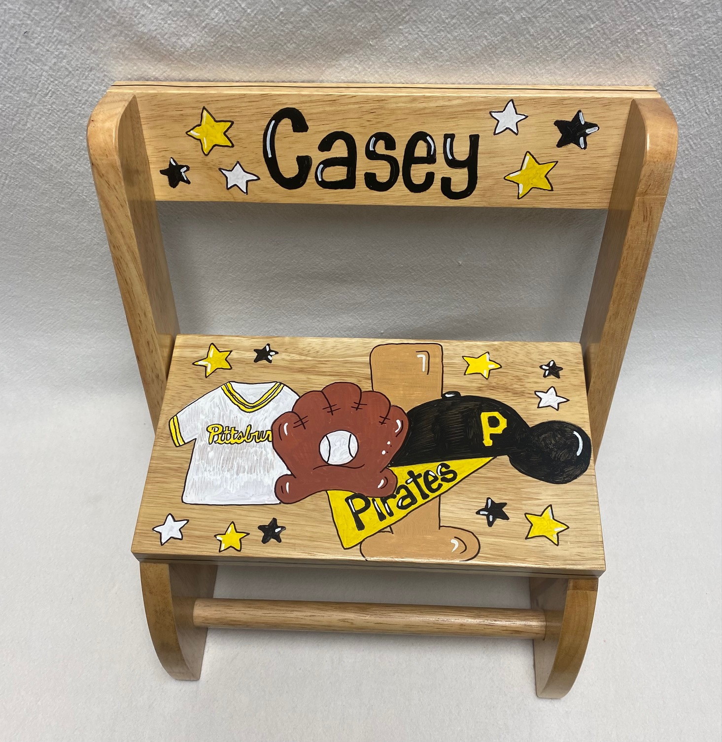 Baseball fan flip up step stool – out of stock | Kidoodles Inc